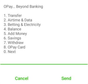 Opay USSD Code For Transfer And Other Transactions - VerseNews Nigeria